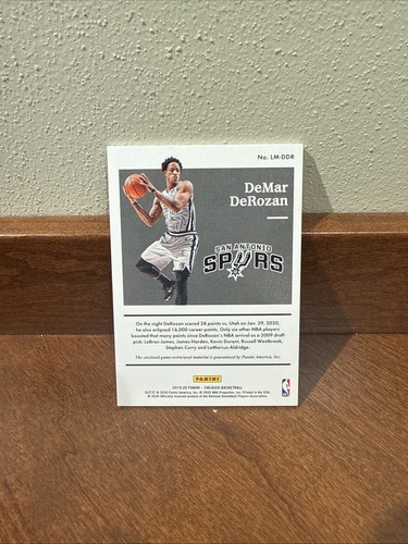 2019-20 Panini Encased Label Materials #47 DeMar DeRozan Jersey /199 | eBay