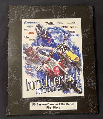 Motocross Trophy Plaque 1st place MX Award Birch Creek Ultra Series ...