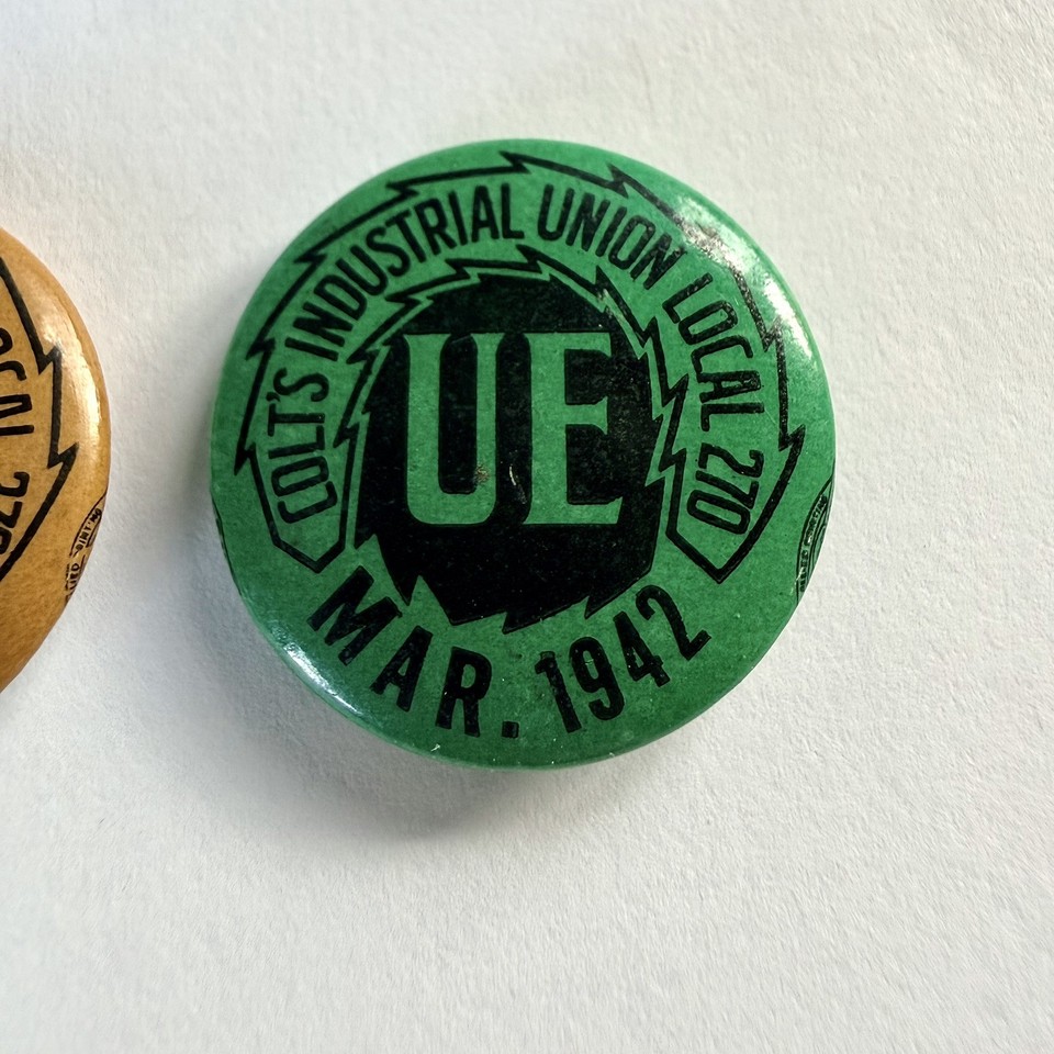Rare Vintage WW2 Era COLT FIREARMS FACTORY Union Metal Pins Nov 1941 ...