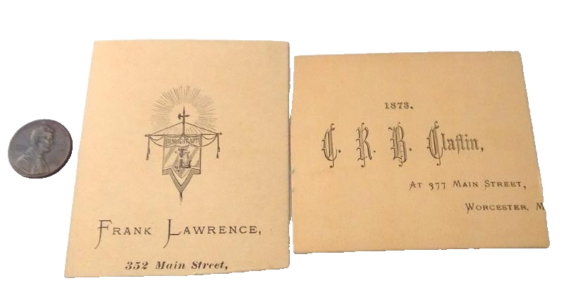 2 Trimmed CDV Photos Women Braided Hair Pieces Worcester MA Lawrence ...
