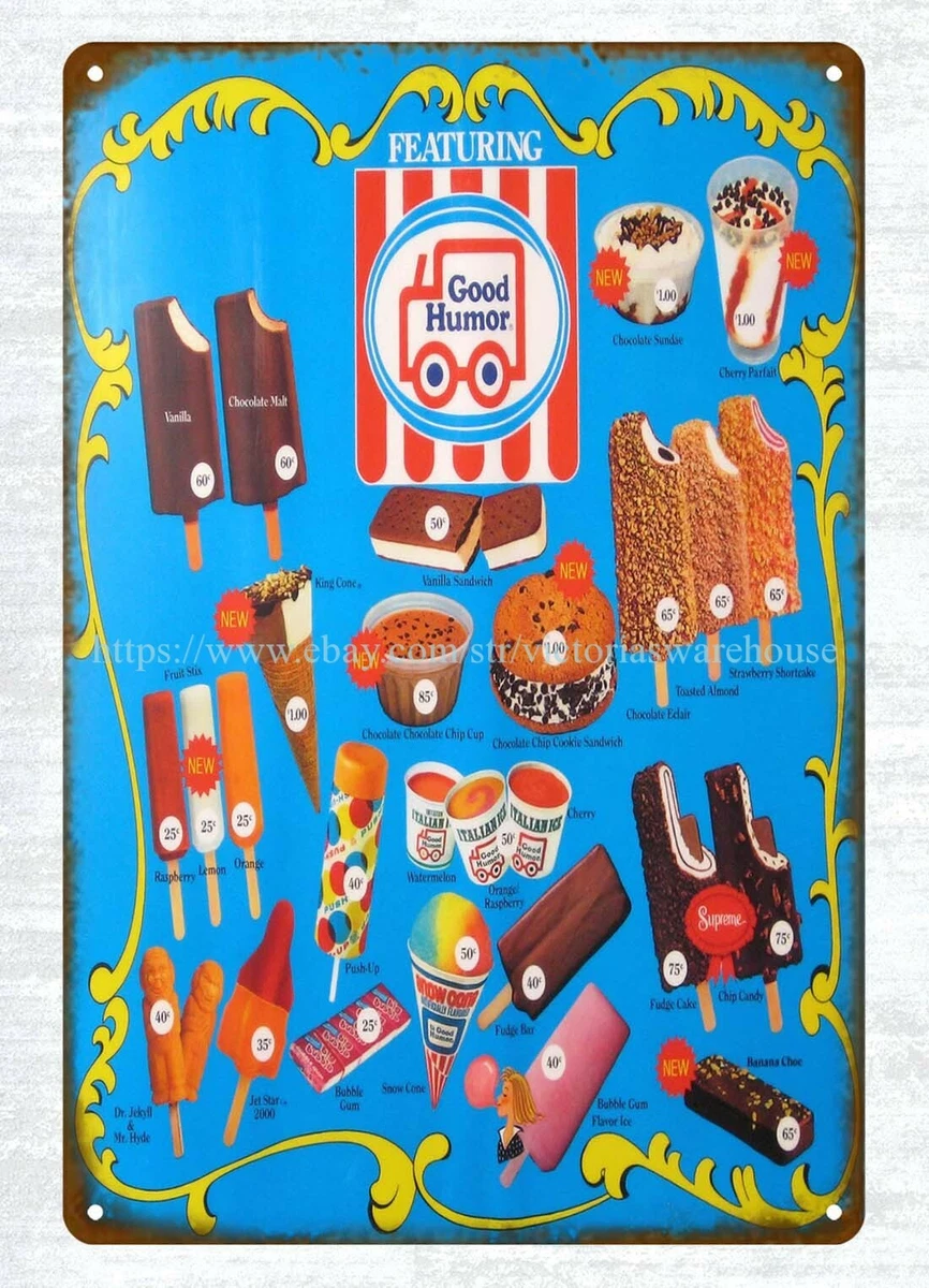 Ice Cream Truck Menu Stickers
