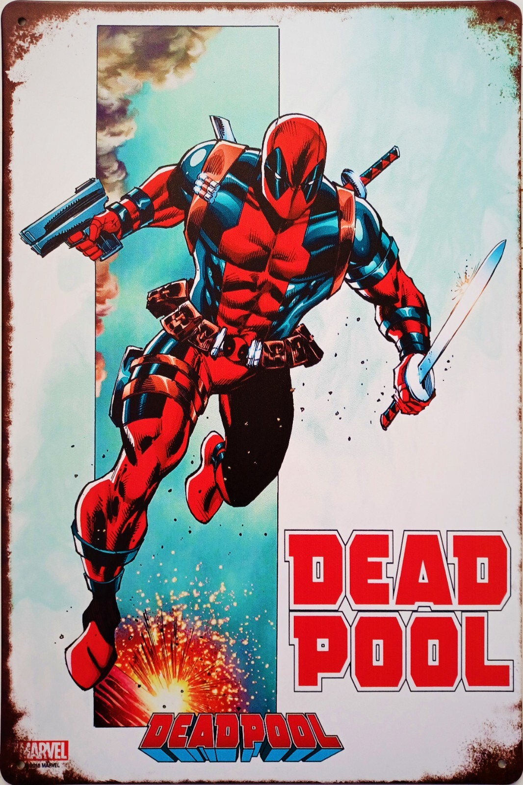 Comic Superhero Metal plaque 20x30 vintage retro Marvel DC wall poster ...