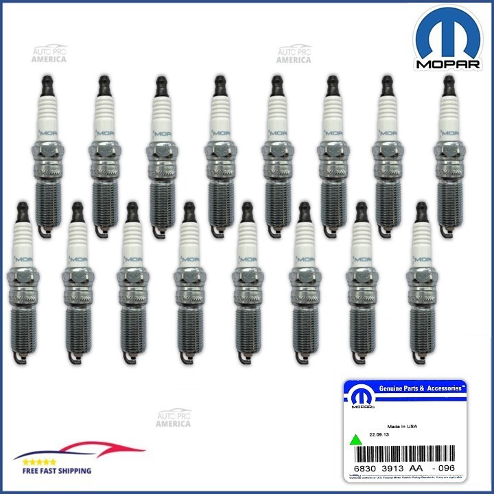 Mopar Chrysler Jeep Dodge Ram 5.7L HEMI Copper Spark Plugs 68303913AA ...