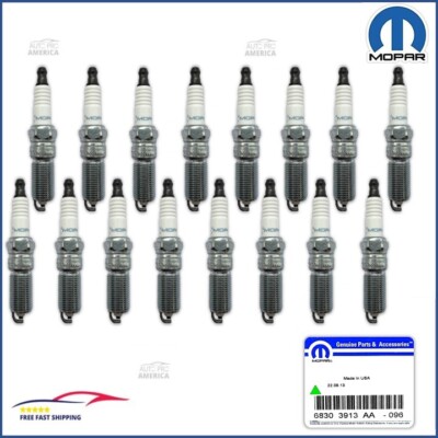Mopar Chrysler Jeep Dodge Ram 5.7L HEMI Copper Spark Plugs 68303913AA ...