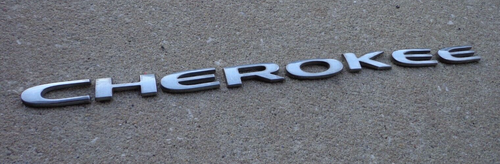 Jeep Cherokee door emblem letters badge decal logo OEM Genuine Original ...