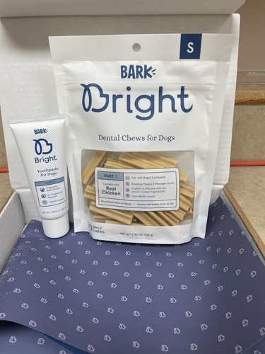 Bark Bright Dental Chicken Sticks and Triple Enzymatic Toothpaste For ...