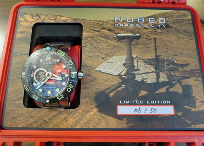 Nubeo Opportunity SS Mars Meteorite Open Heart Automatic Watch LE 06/50 ...