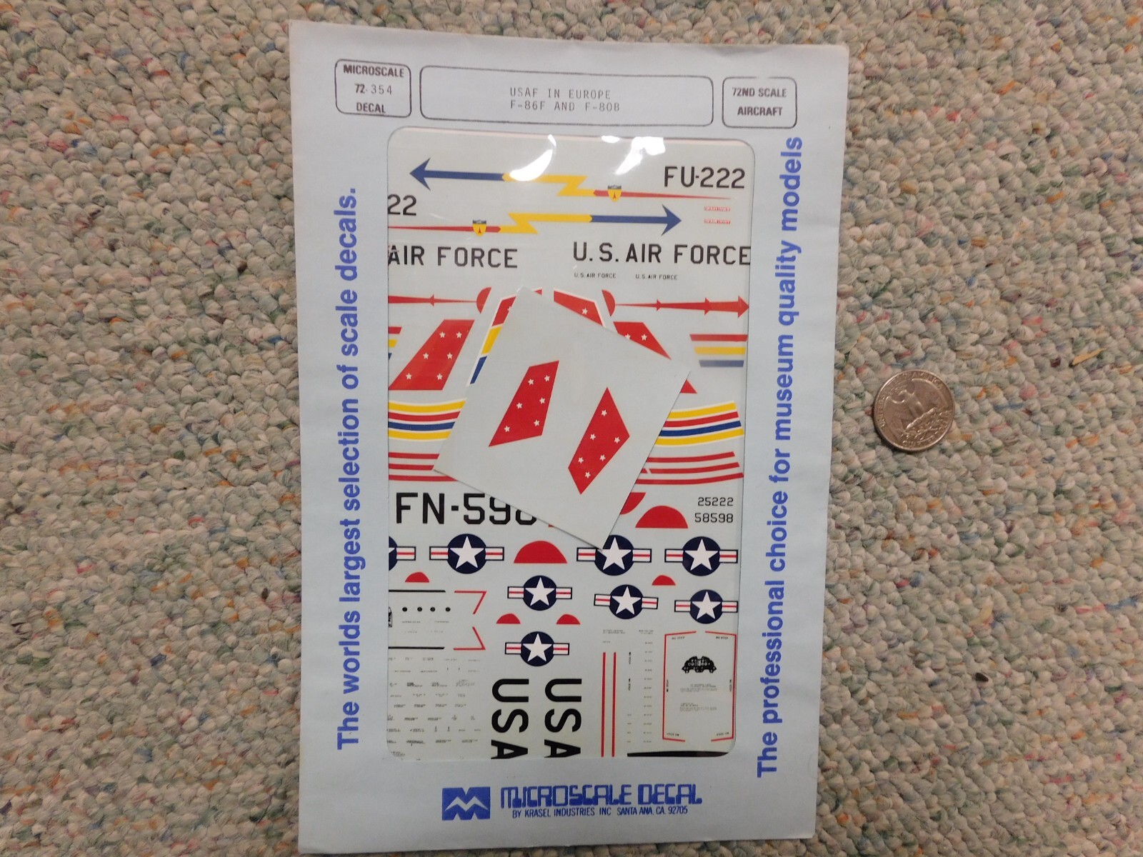 Microscale decals 1/72 72-354 USAF in Europe F-86F F-80B K83 | eBay Australia