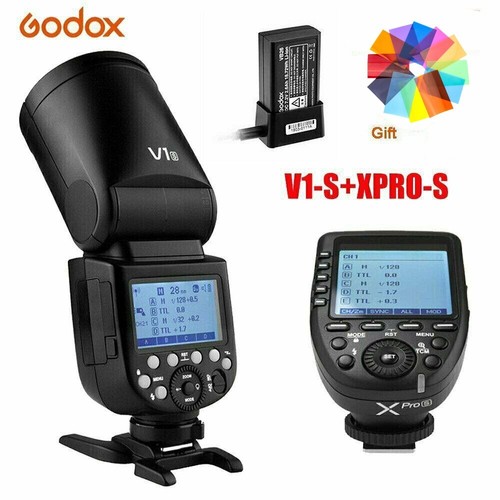 AU Godox V1-S TTL Round Head Flash Speedlight+Xpro-S Trigger F Sony A7 ...