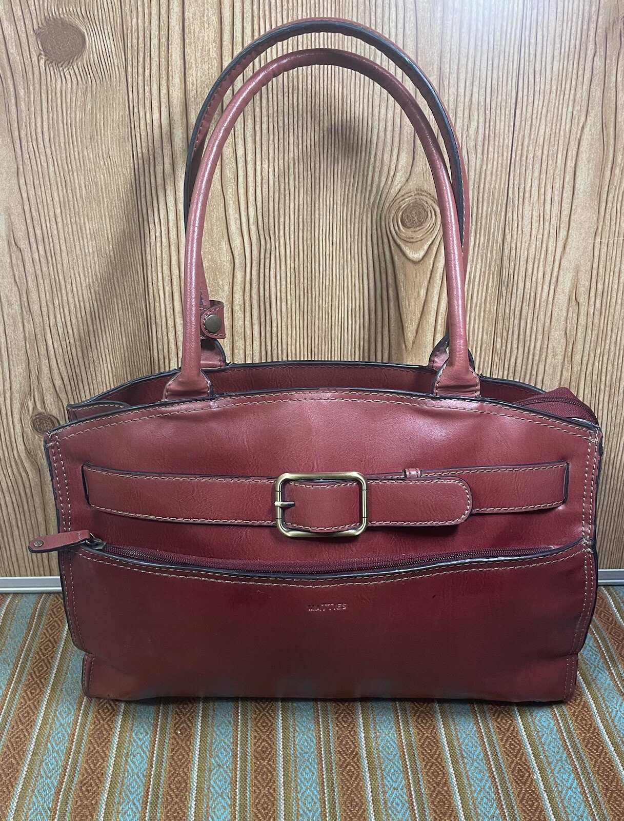 Matties Bag Spain HandBag Red Leather Bag | eBay