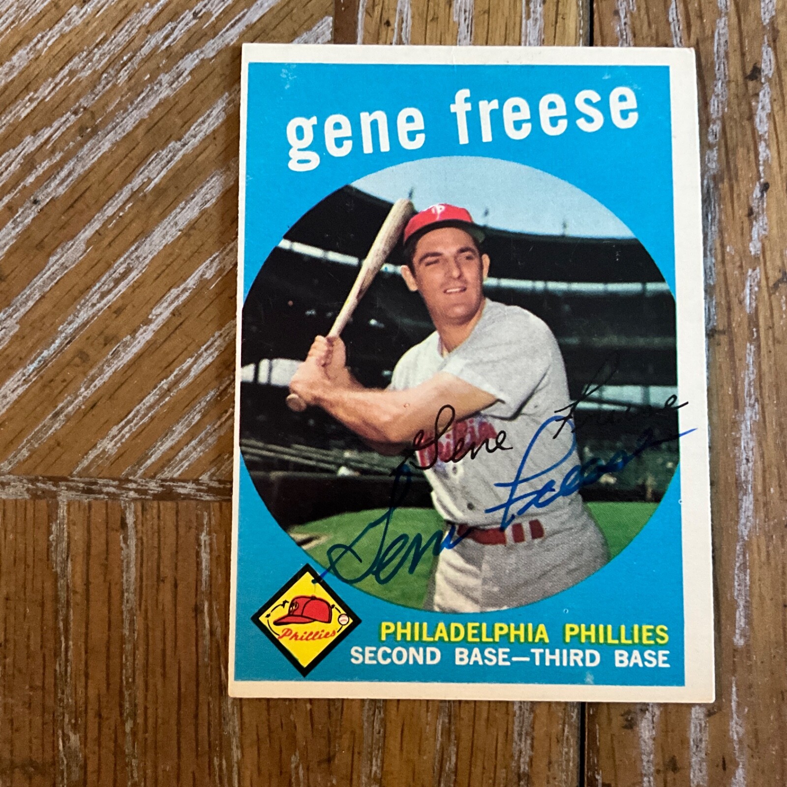 Autographed 1959 Topps GENE FREESE | eBay