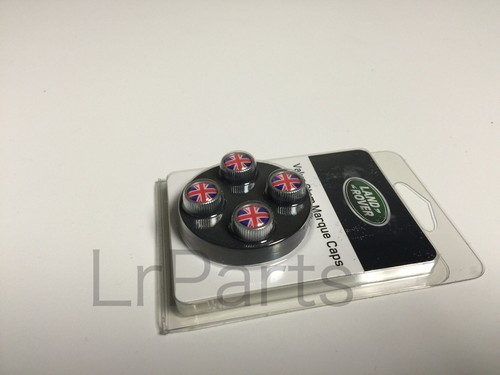 Land Rover Genuine Red Blue Union Jack Tire Wheel Valve Stem Caps ...