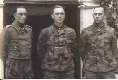 WW II - German Photo - Soldiers in Camo * IRON COSS *.. | eBay
