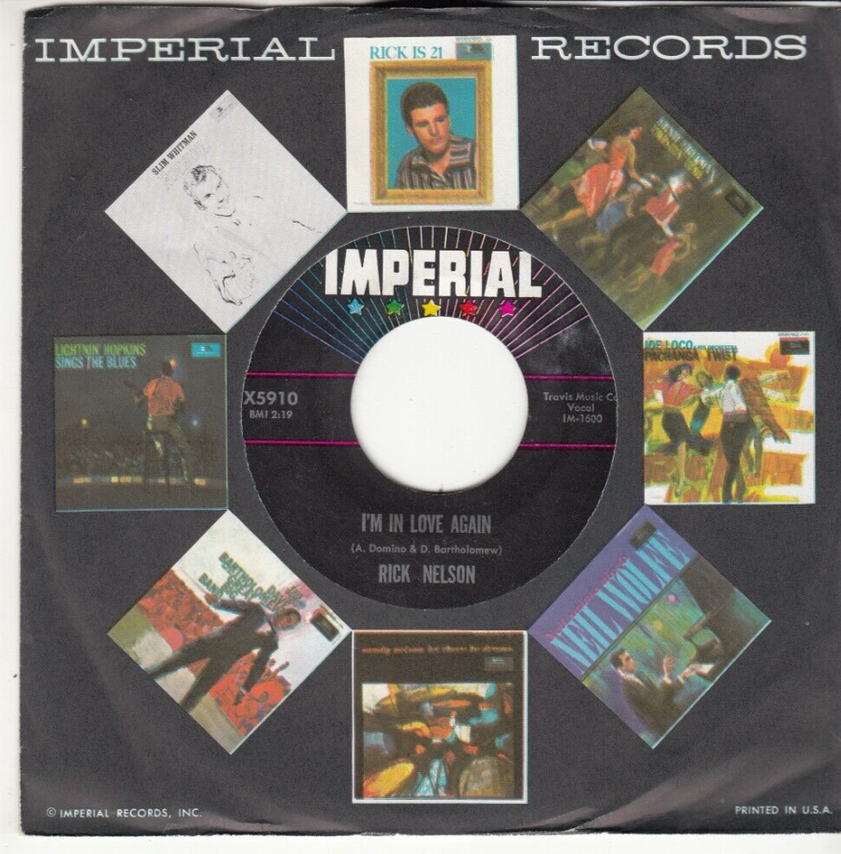 RICK NELSON - THAT'S ALL - ORIGINAL IMPERIAL RECORDS 45 - GREAT SHAPE ...