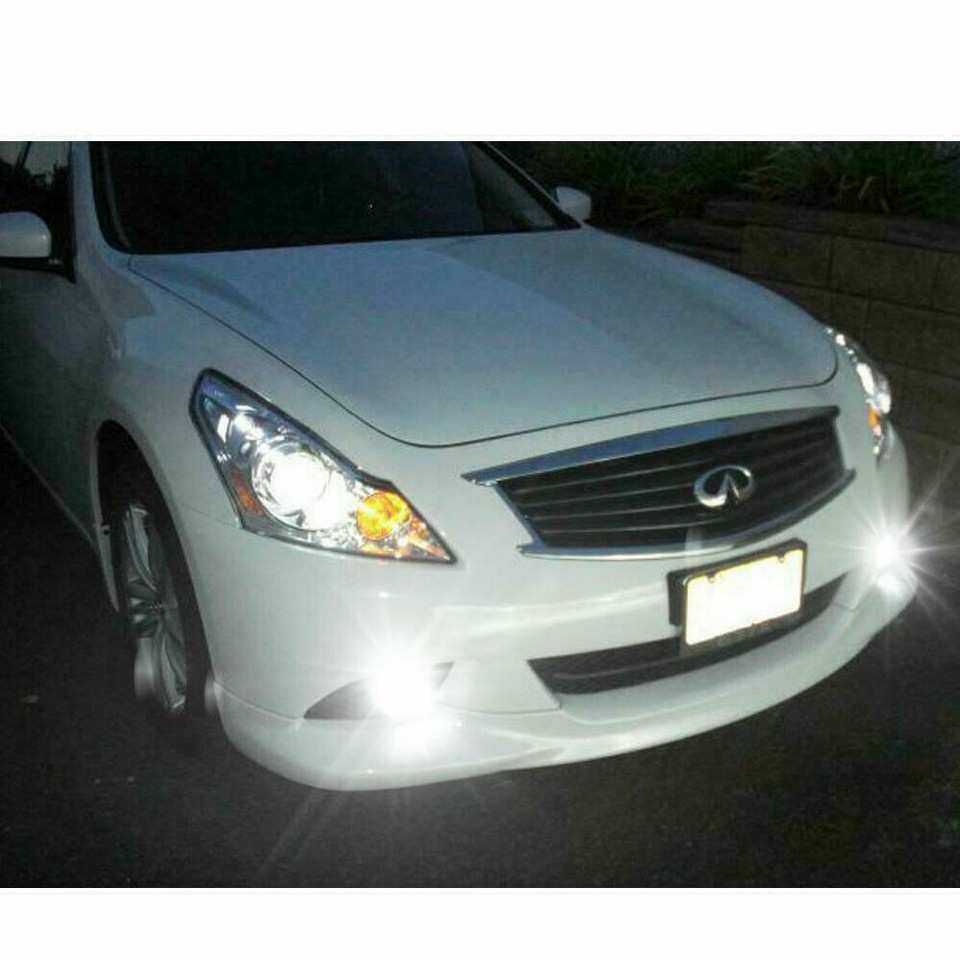 H8 6000K White COB LED Fog Light Bulbs For Infiniti G37 M37 M56 QX56 ...