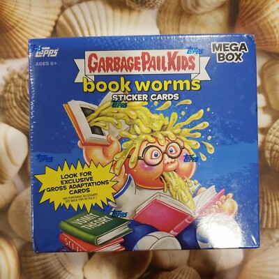 Topps Garbage Pail Kids Book Worms Sticker Cards Mega Box New Sealed ...