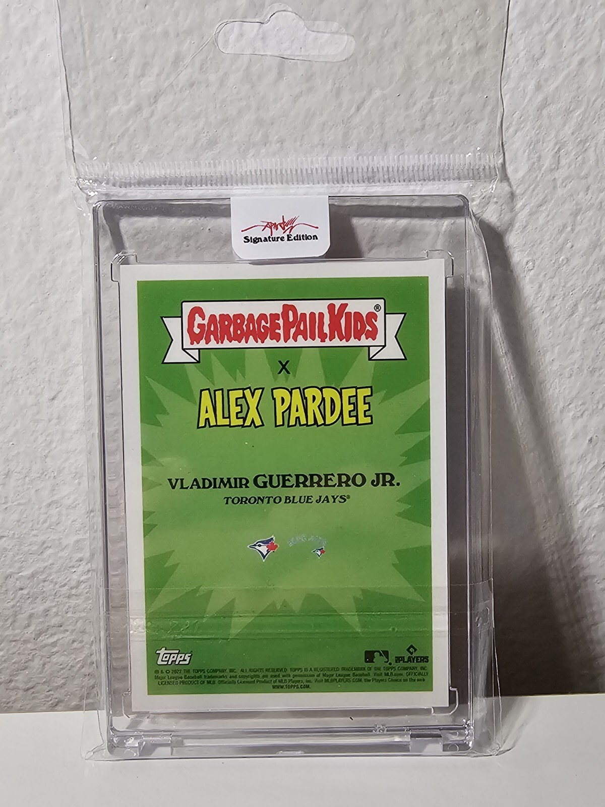 2022 MLB GARBAGE PAIL KIDS VLADIMIR GUERRERO TOM NATOR ALEX PARDEE AUTO ...