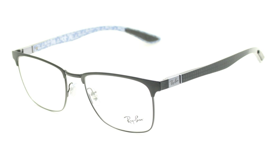 New Ray-Ban Reading Glasses RB 8421 2904 54-19 Black Carbon Fiber ...