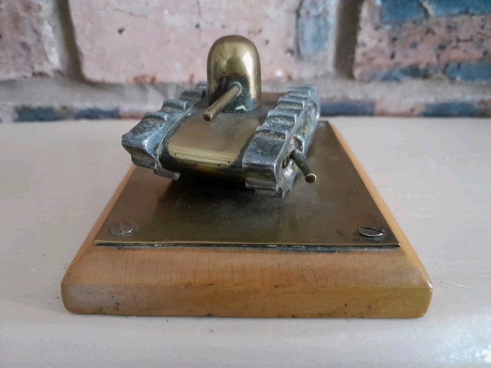 Trench Art WW1 Tank Model Made From Brass & Aluminium Desk Display ...