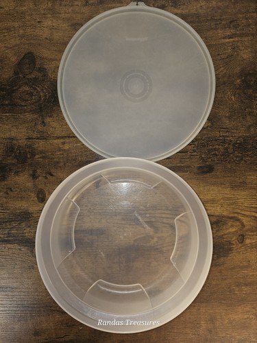 Tupperware Vintage Round Burped Seal Clear White Bowl # 2346A-3 | eBay