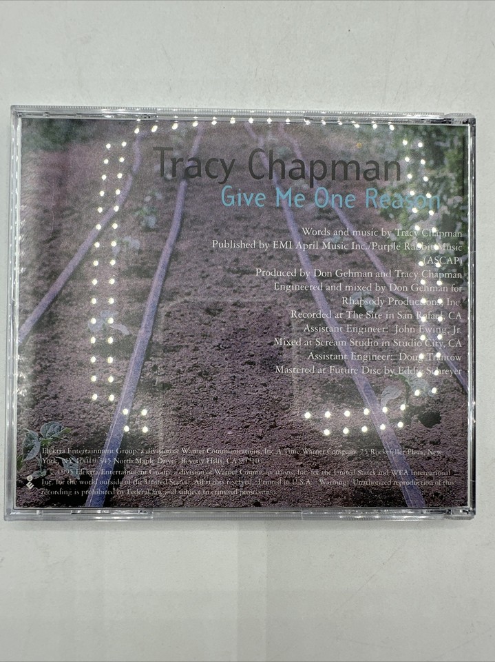 Tracy Chapman Give Me One Reason Promo CD Rare 1995 | eBay