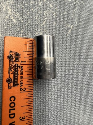 Vintage Craftsman 14mm 12 point 1/2" Drive Socket V series 44235 Made ...