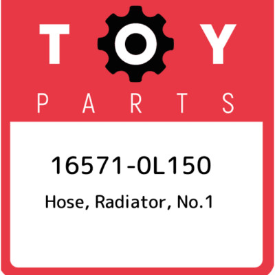16571-0L150 Toyota Hose, radiator, no.1 165710L150, New Genuine OEM ...