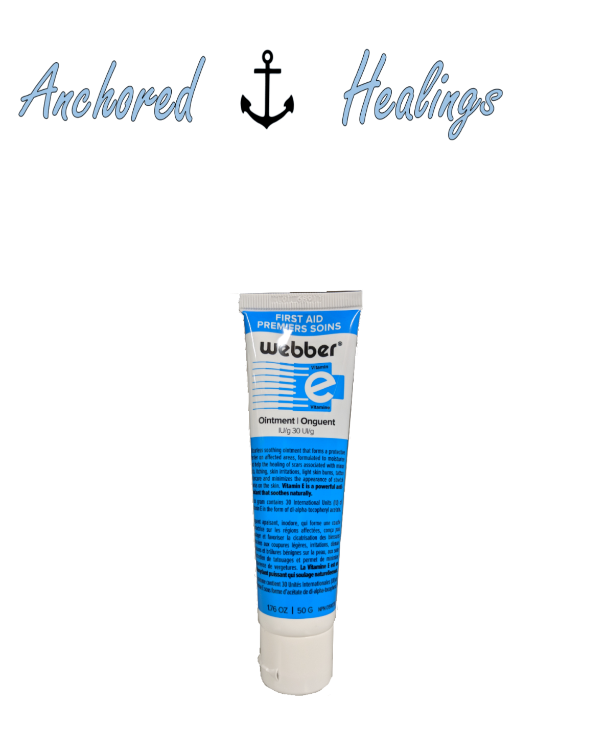 Webber Vitamin E Ointment First Aid Minimize Appearance of Scars 50g ...