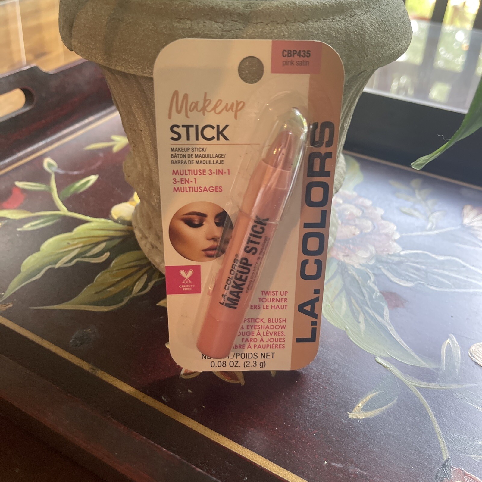 LA COLORS Makeup Stick *PINK SATIN* 3-in-1 Lip, Blush, Eyeshadow 0.08oz ...