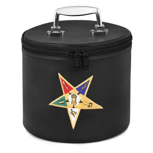 Black OES Fez Case-Imitation Leather With OES Emblem-Order of the ...