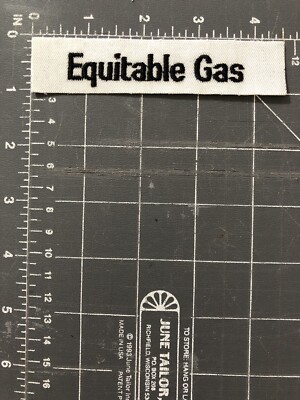 Vintage Equitable Gas Logo Patch EG Peoples Natural Pennsylvania ...