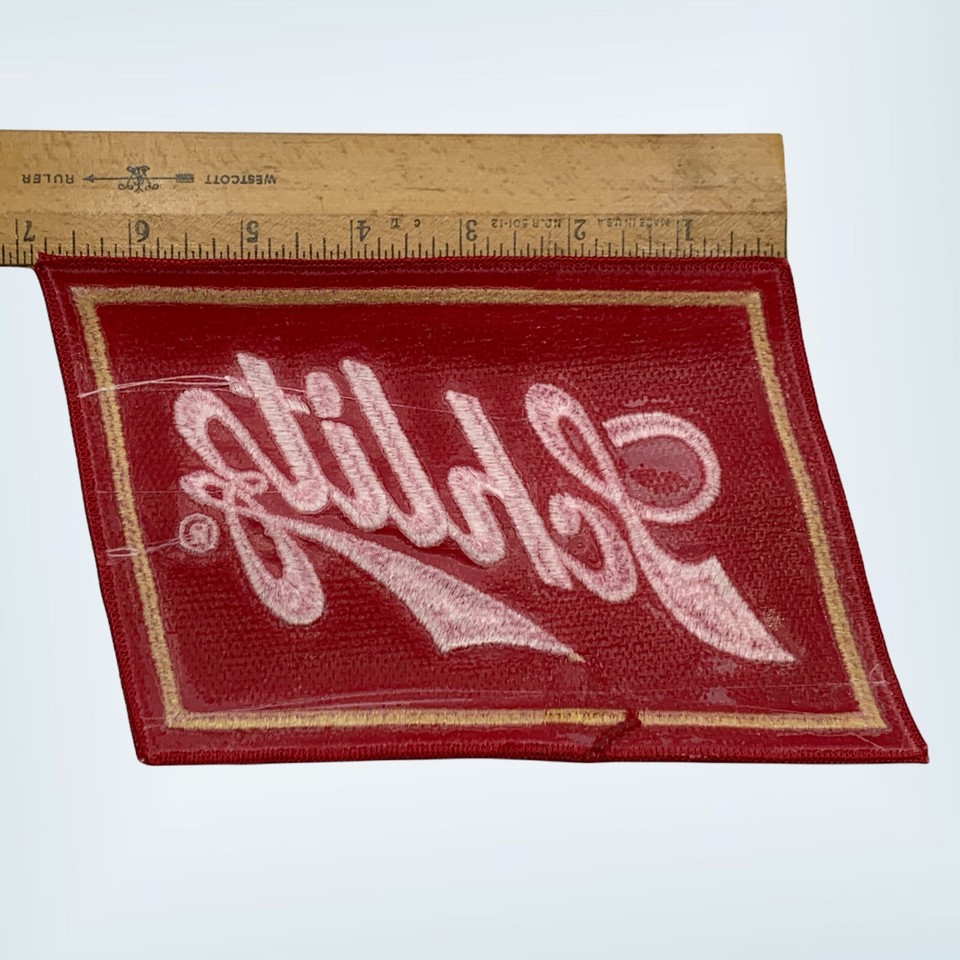 Vintage Large Schlitz Embroidered Patch New Old Stock | eBay