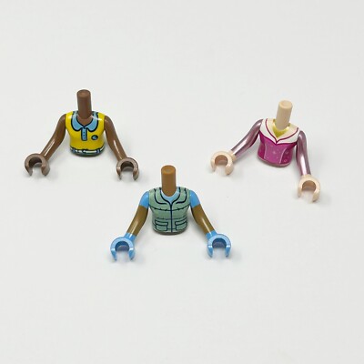 LEGO Friends Mini Doll Torso Shirt Top Wardrobe Princess Elves 3 Pack ...