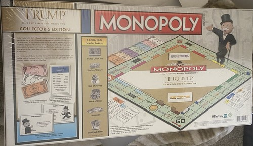 Monopoly Trump Entertainment Resorts Collector’s Edition SEALED HASBRO ...