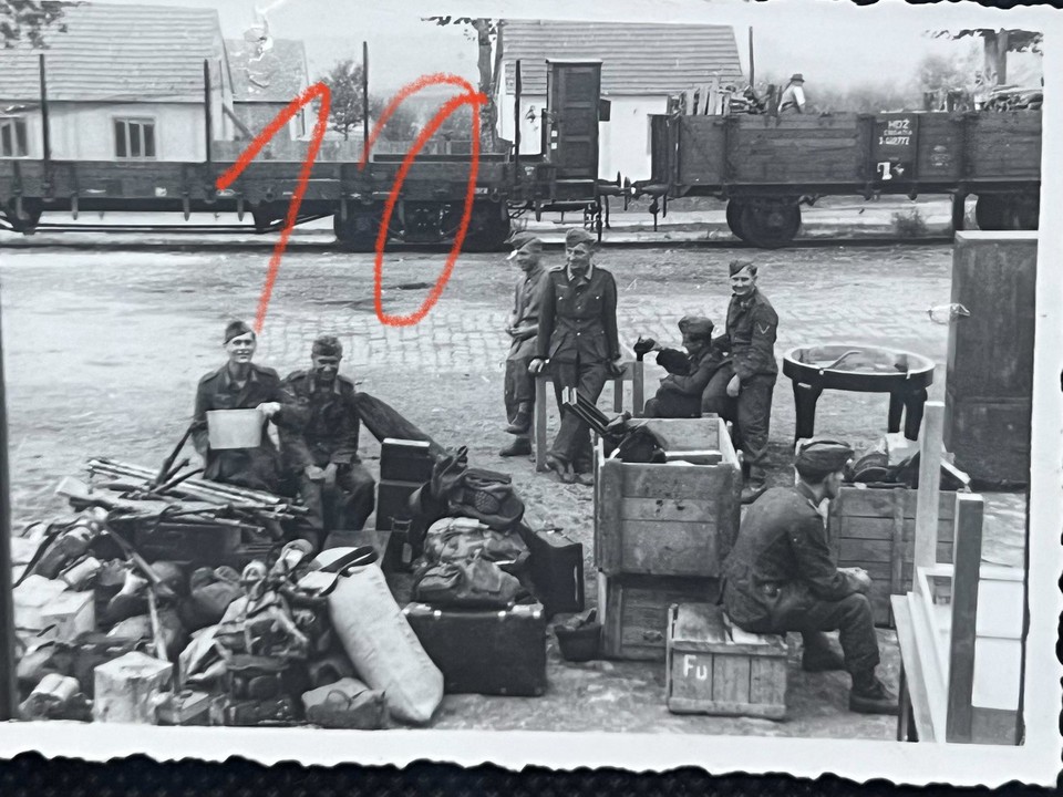 German ww2 12 X Canone Kaserne Bahnhof Flugzeug Front Russland Russia ...