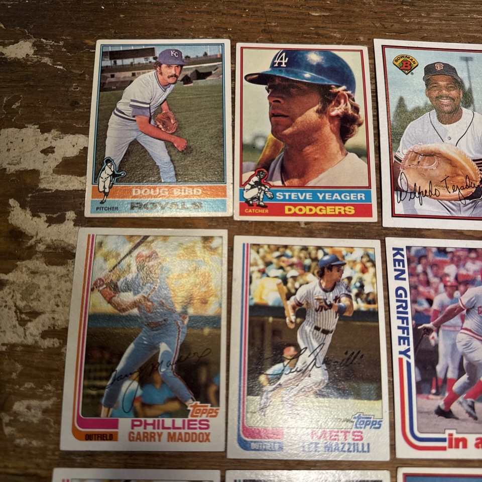 Vintage 1970s–80s Topps Baseball Card Lot Nolan Ryan Pete Rose Seaver ...