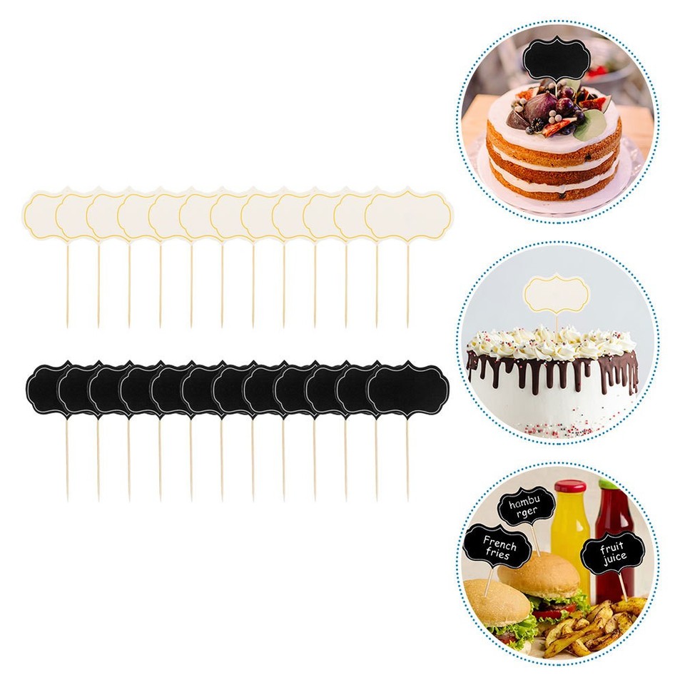 48pcs Tag Insert Picks Cheese Markers Board Labels Picks Food Tags ...