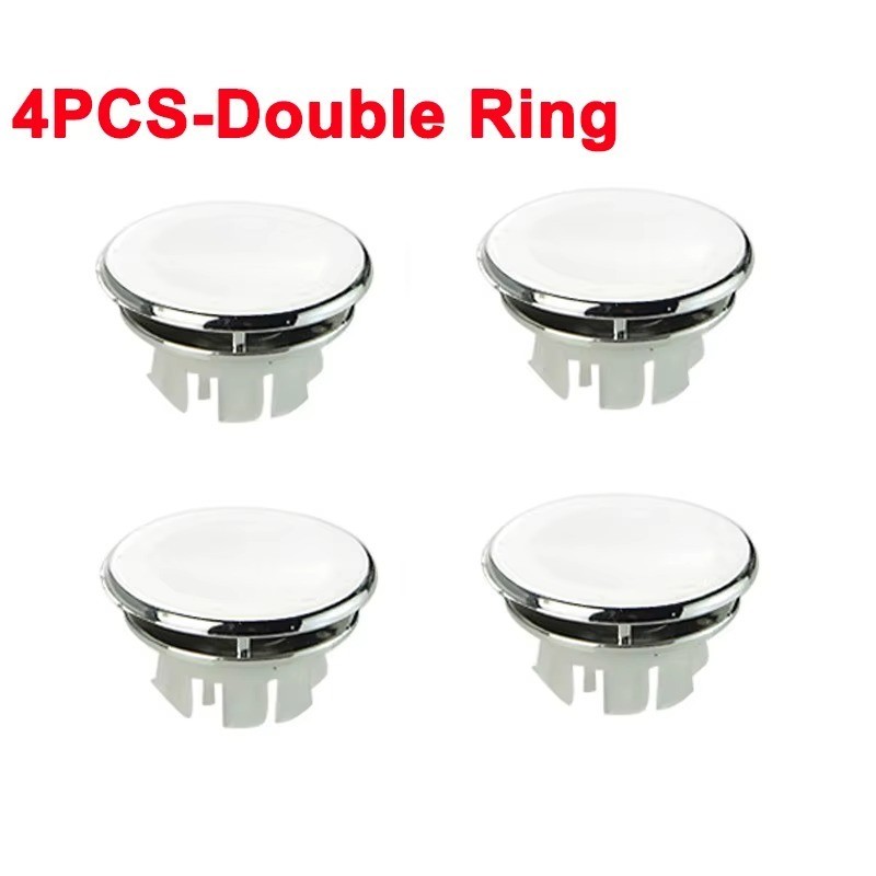 1/2/4Pcs Bathroom Basin Sink Overflow Ring Chrome Hole Cover Cap ...