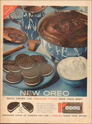 1960 Vintage ad for New Oreo`Cookies Plate Photo 021519 | eBay