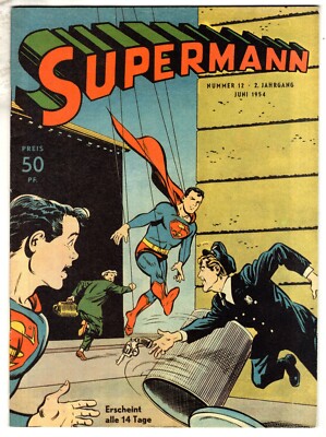 SUPERMANN #12 Mar 1954 Buntes Allerlei 1993 DC Superboy Comic Reprints ...