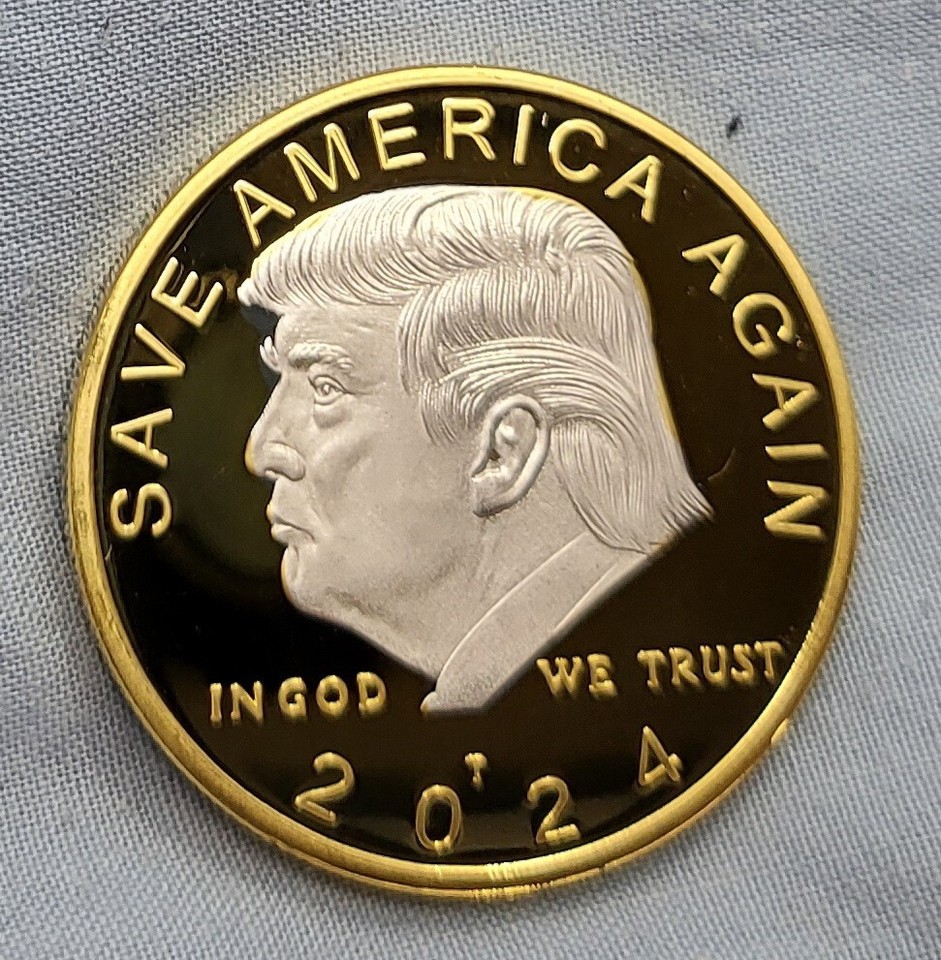 Donald Trump 2024 Gold Silver Coin Old USA President Assassination ...