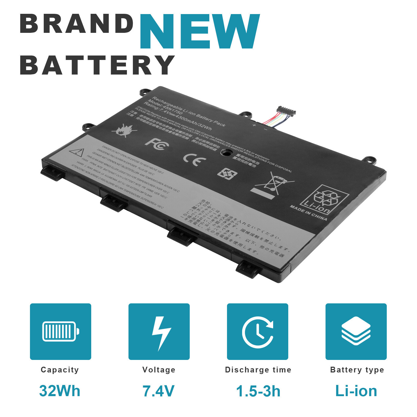 45N1748 45N1749 45N1750 45N1751 Battery for Lenovo Thinkpad Yoga 11e ...