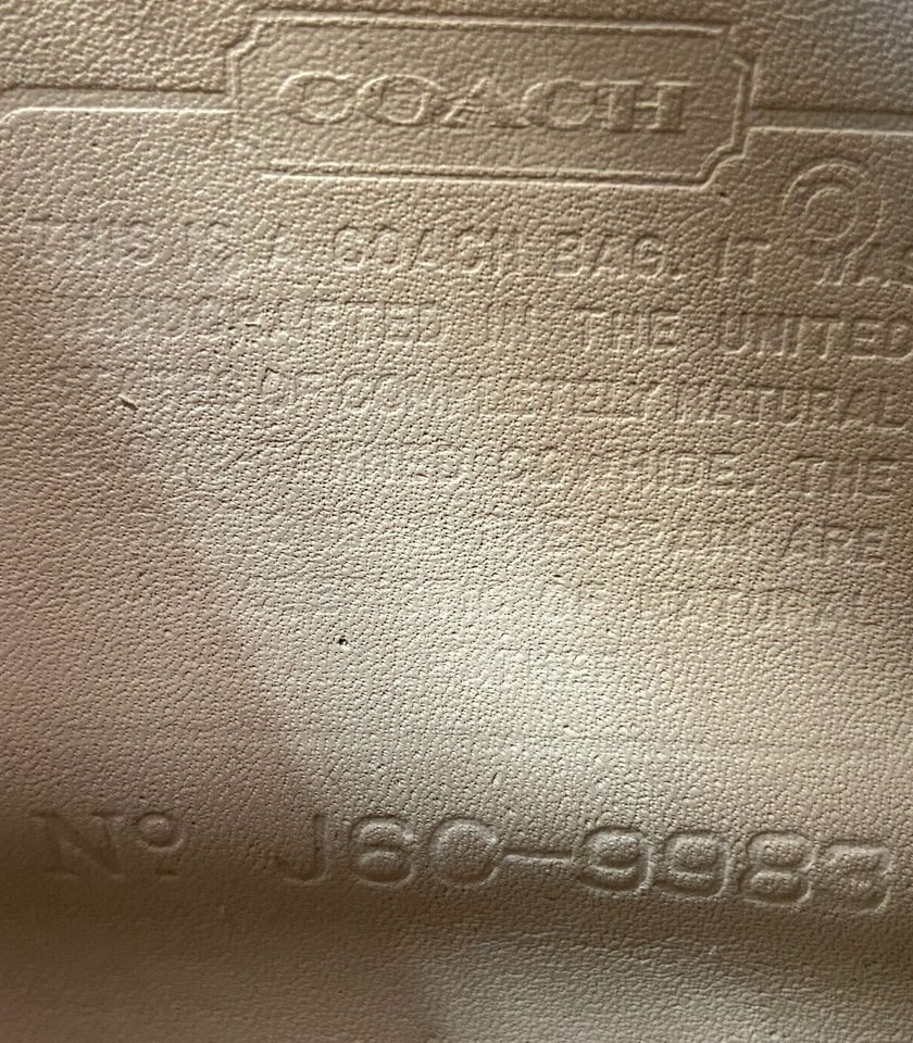 COACH VTG #9983 Regina Flap Top Hand Crossbody Bag, 90s USA -Bone ...