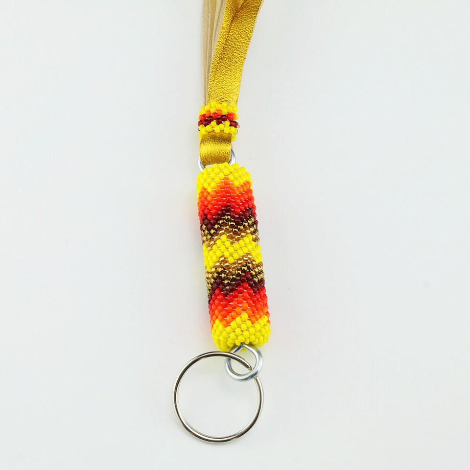 NATIVE AMERICAN NAVAJO BEADED KEY RING BY CHARLENE JACKSON | eBay