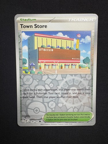 Town Store 196/197 Reverse Holo LP - Pokemon TCG Obsidian Flames OBF ...