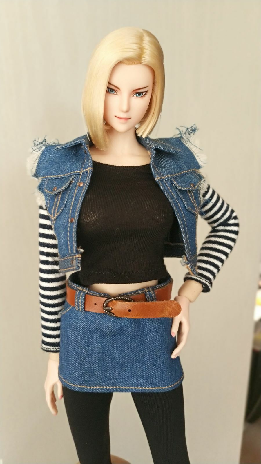 1:6 Android 18 Girl Head Sculpt Carved For 12" Female Phicen LD UD ...