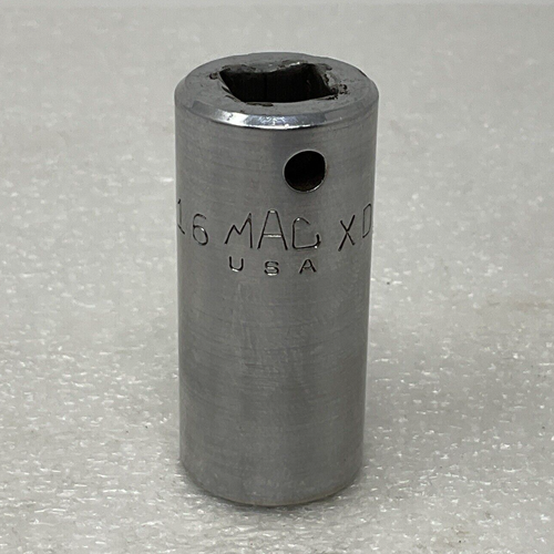 MAC Tools 3/8" drive 9/16” Semi Deep 6 Point Socket XD186 Made In USA ...