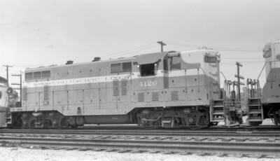 MP Missouri Pacific locomotive No 4126 engine type EMD GP7 OLD TRAIN ...