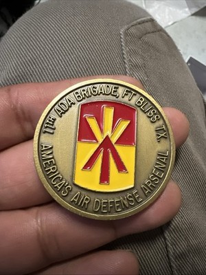 11th ADA Brigade Fort Bliss TX Army Challenge Coin Air Defense ...