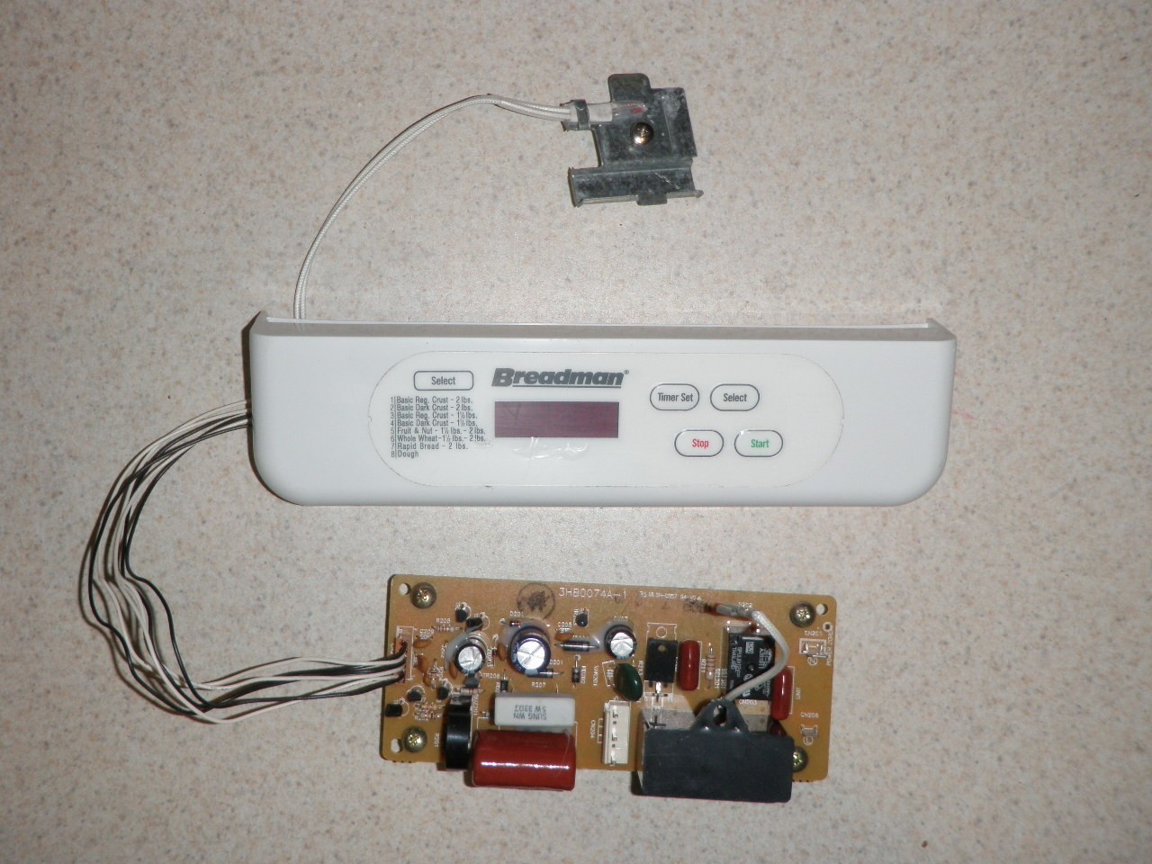 Breadman Bread Machine Part Control Panel PCB Temp Sensor TR442 | eBay